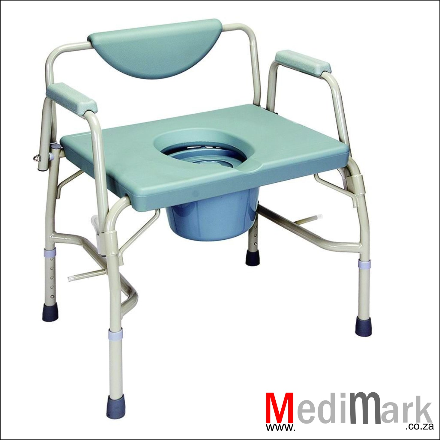 Commode Heavy Duty wide seat – www.medimark.co.za