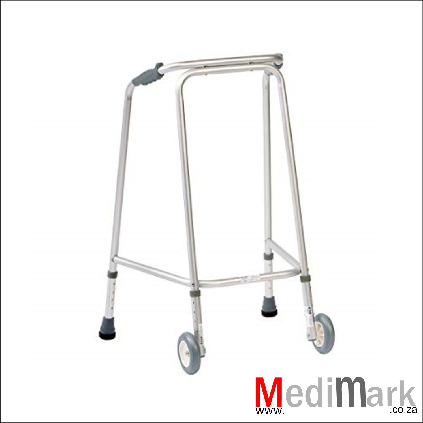 Walking Frame Pulpit type with front wheels – www.medimark.co.za